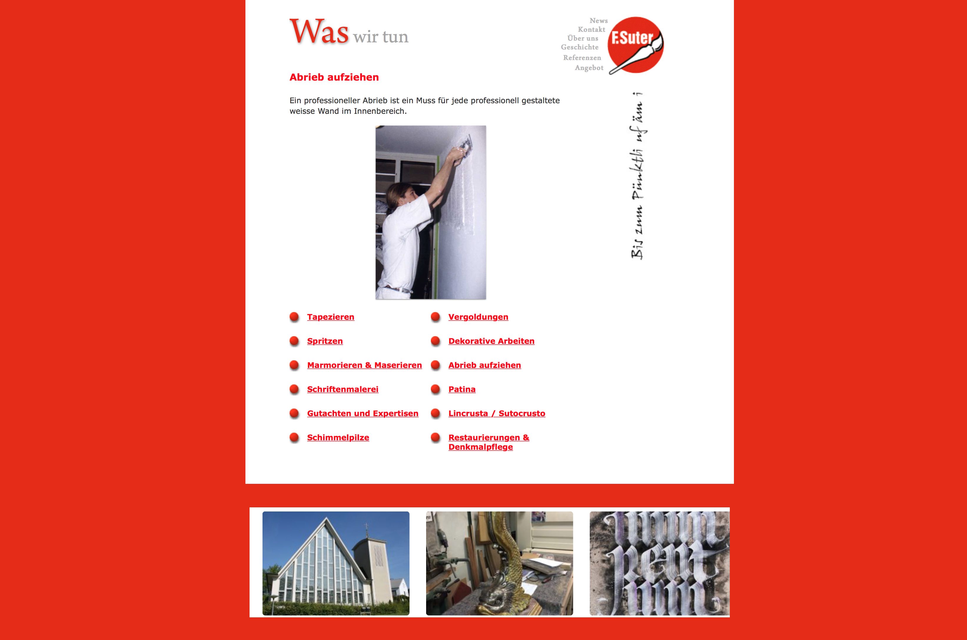 Was wir tun - Malergeschäft Suter